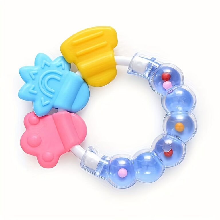 Baby Silicone Teether Rattle Perfect For Molar Development Musical Play ...