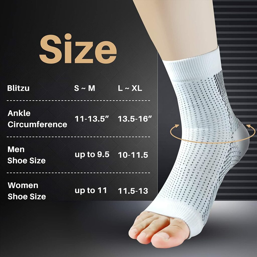 Neuropathy Ankle Brace Tendonitis Relief Compression Sleeve For ...