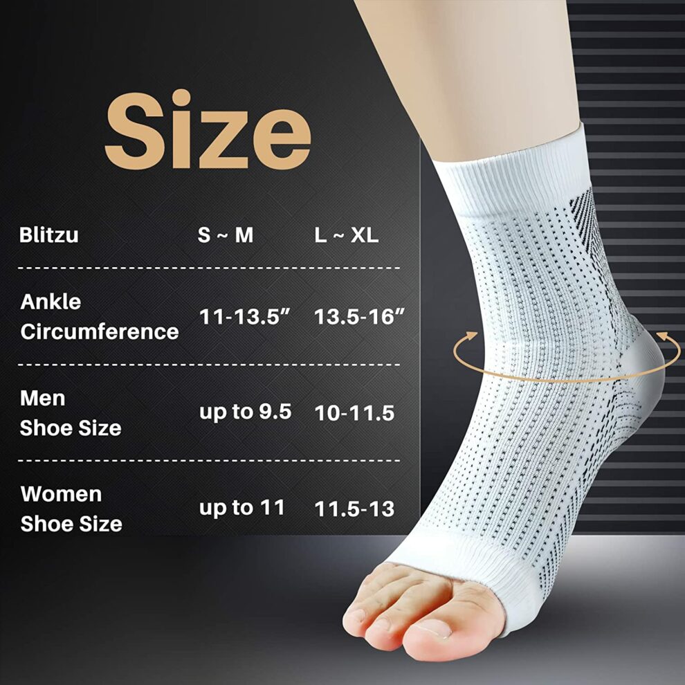 Neuropathy Ankle Brace Tendonitis Relief Compression Sleeve For ...