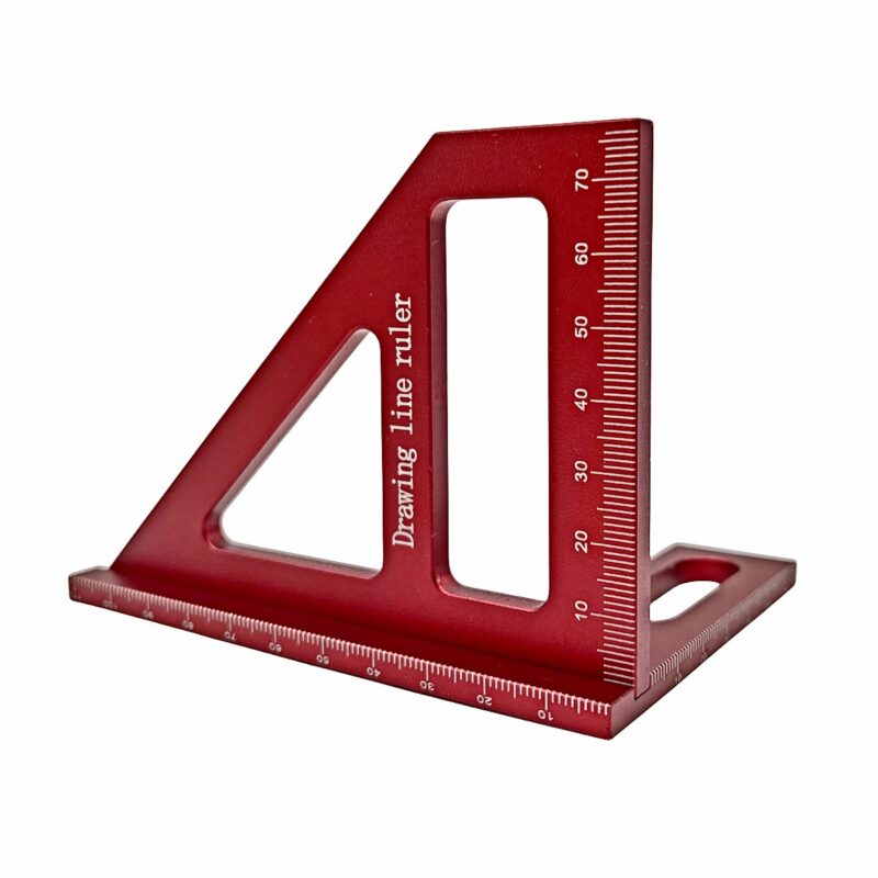 4590 Aluminum Alloy Miter Triangle Ruler Woodworking Square Protractor ...