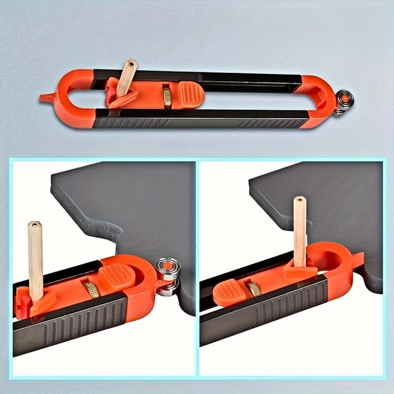 Adjustable Woodworking Profile Scribing Ruler Gauge With Lock Precision ...