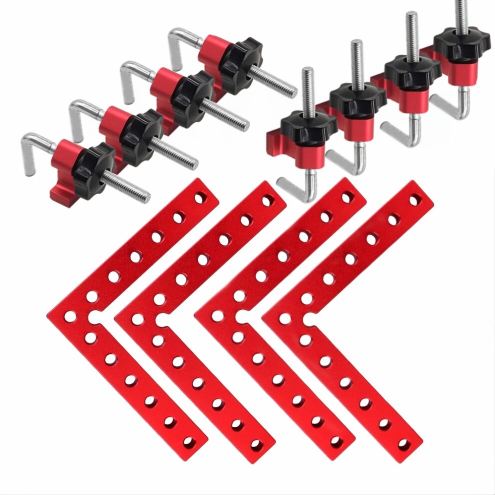 4pack 90 Aluminum Positioning Squares Right Angle Woodworking Clamps ...