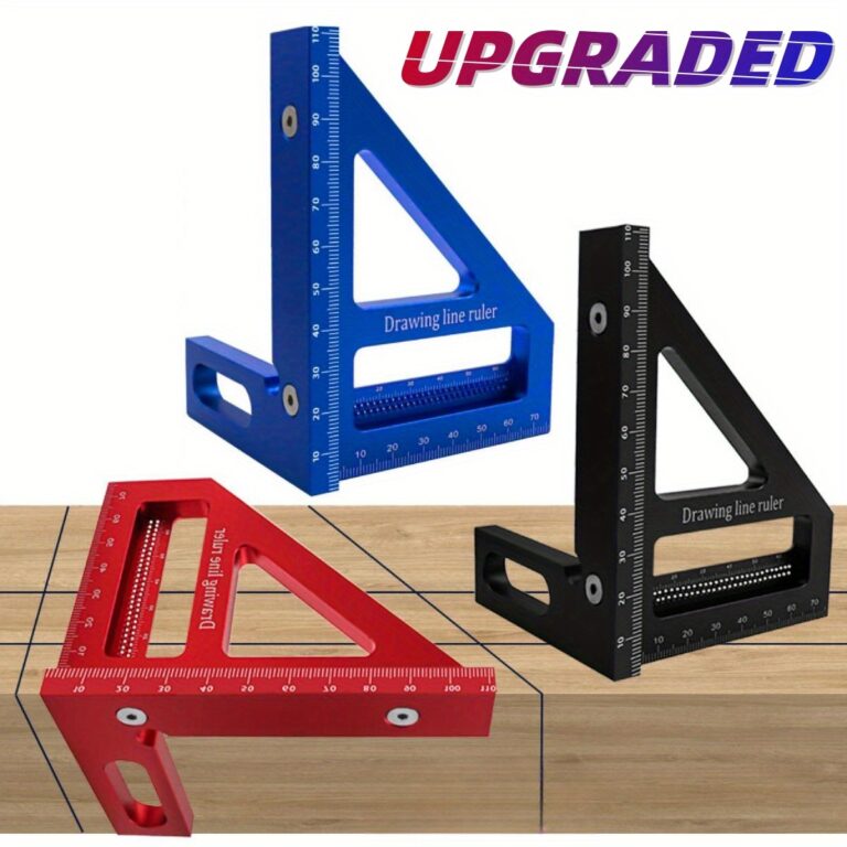 Precision Aluminum Alloy Miter Triangle Ruler Carpentry 3d Measuring ...