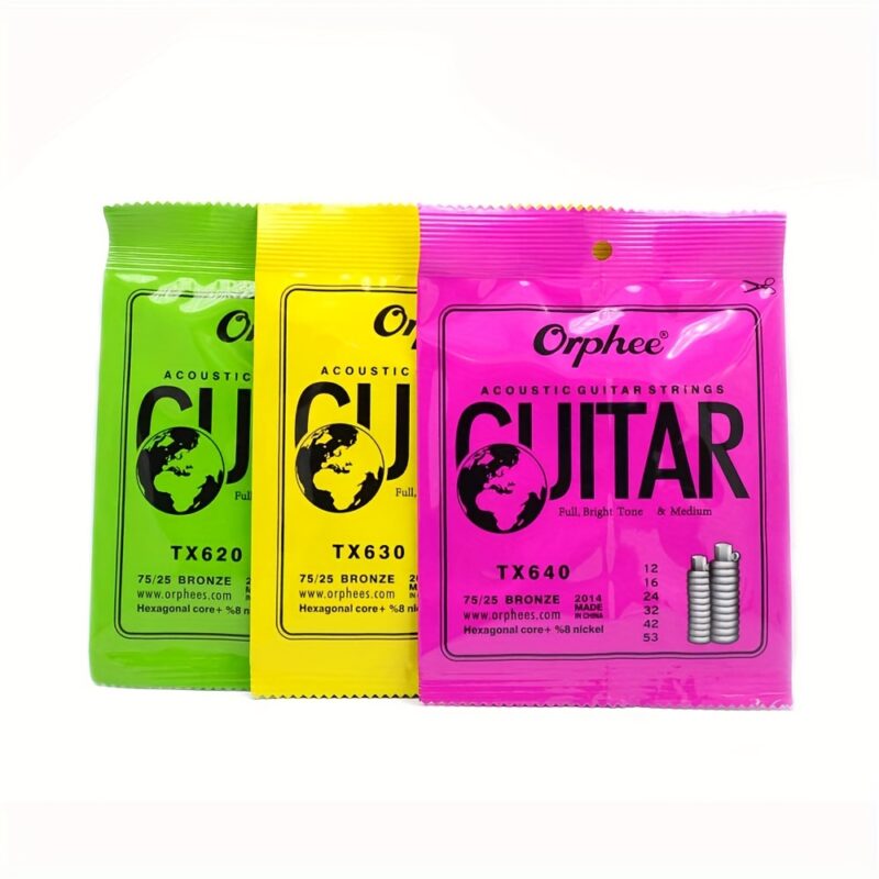 Orphee Tx Series Coated Folk Guitar Strings Bright Sound Nano ...
