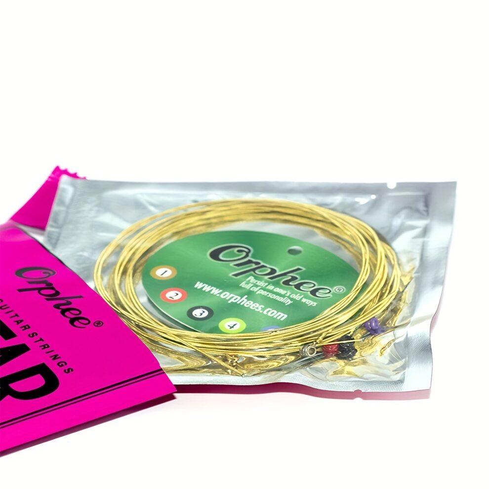 Orphee Tx Series Coated Folk Guitar Strings Bright Sound Nano ...