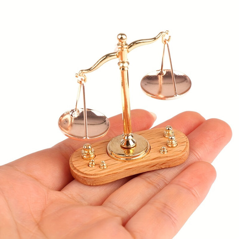 Authentic Miniature Balance Scale Toy Perfect Dollhouse Collectors ...