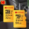 Kodak 32gb64gb Highspeed Waterresistant Memory Card With Sd Adapter ...