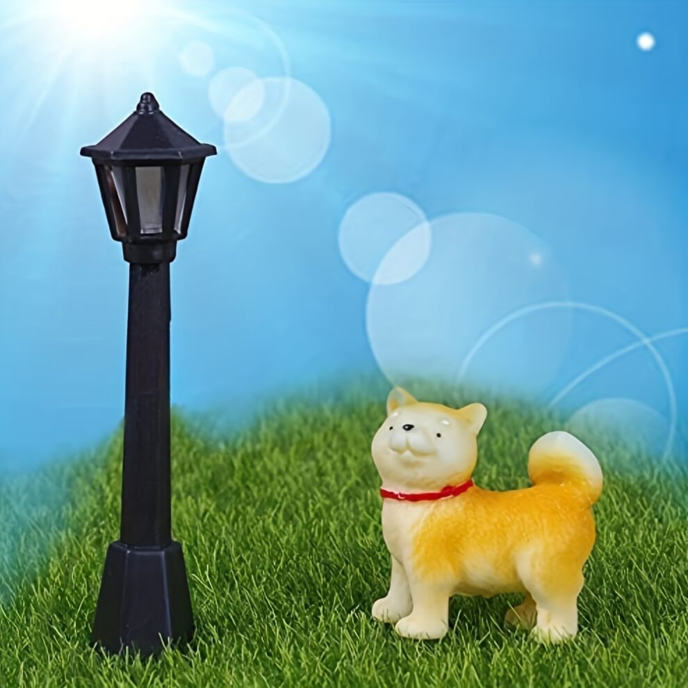 10pcs Miniature Railway Street Lamp Dollhouse Fairy Garden Pathway ...