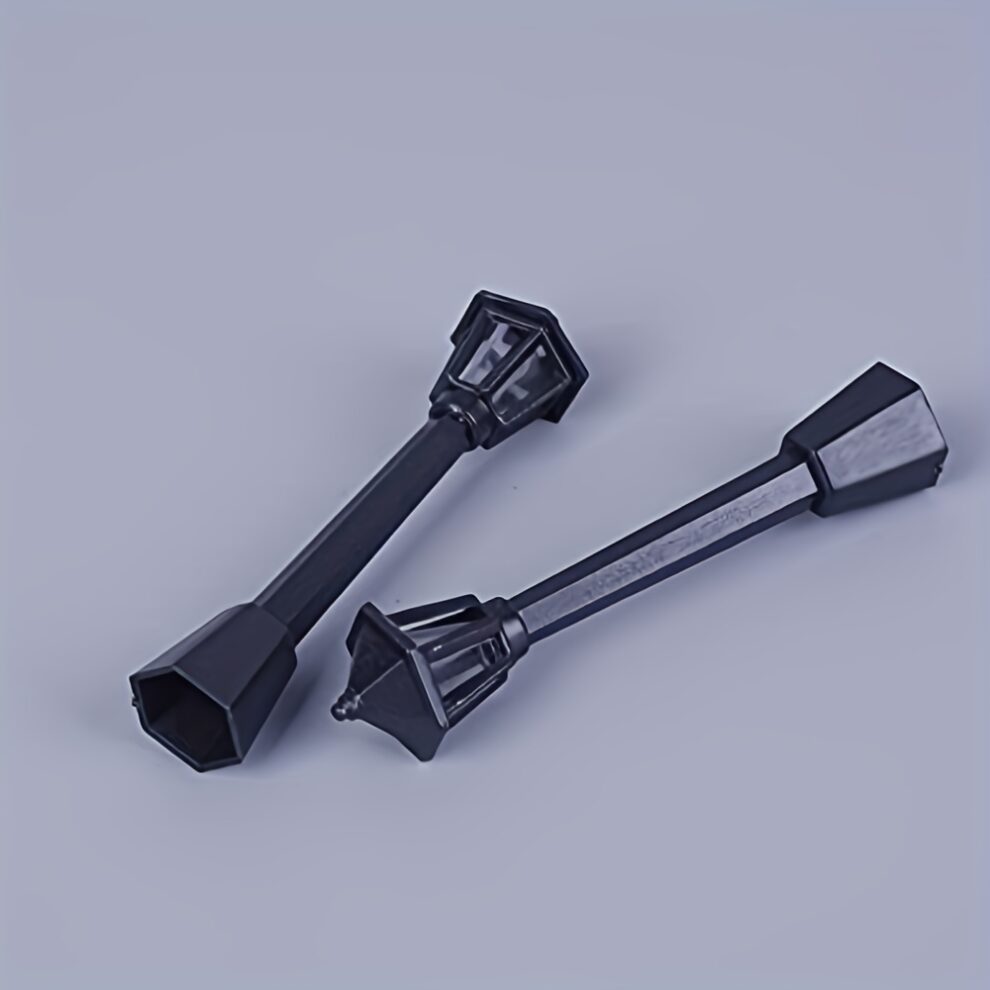 10pcs Miniature Railway Street Lamp Dollhouse Fairy Garden Pathway ...