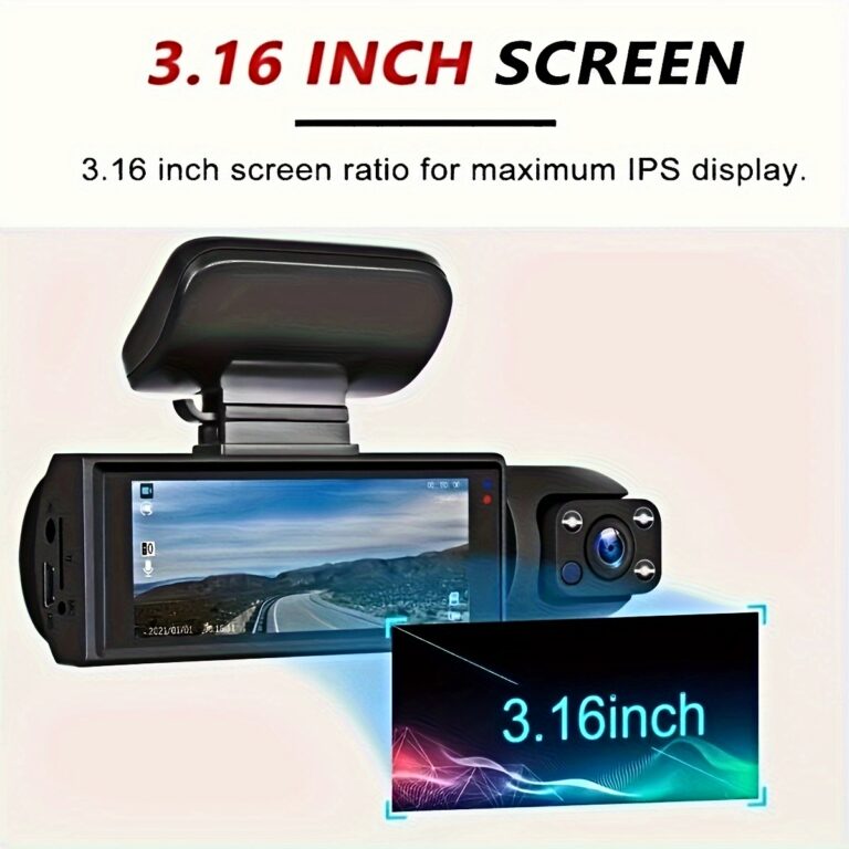 1080p Dual Lens Dash Cam With Ir Night Vision 316 Screen - Free ...
