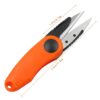 Stainless Steel Folding Fishing Scissors With Leather Sheath Essential ...