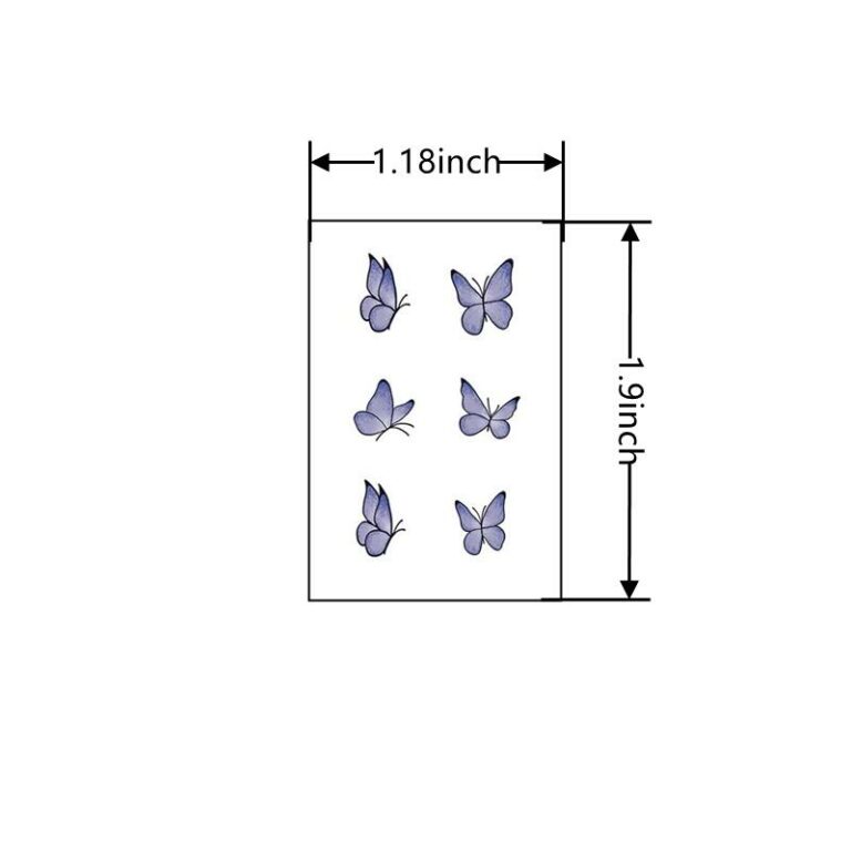 Waterproof Butterfly Tattoo Stickers Chic Longlasting Easyapply For ...