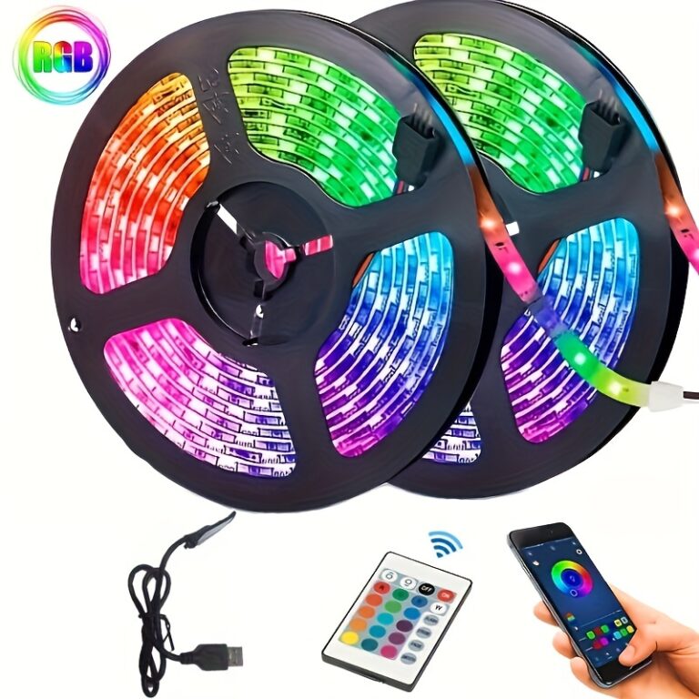 Rgb 5050 Led Strip Lights Music Sync Remote Control Vibrant Colors ...