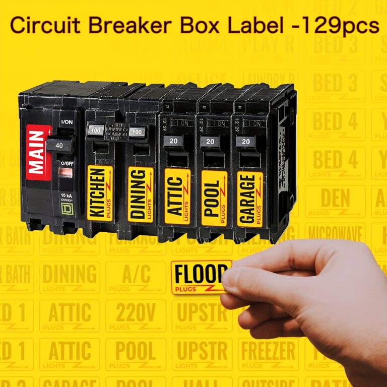 129 Weatherproof Circuit Breaker Stickers Durable Easyapply Safety ...
