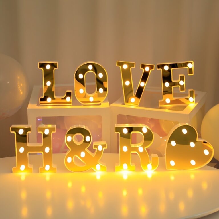 Batterypowered Multicolor Led Letter Lights Perfect For Any Occasion ...