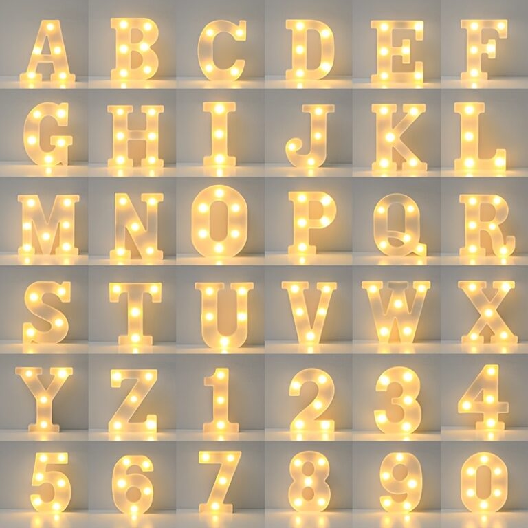 Batterypowered Multicolor Led Letter Lights Perfect For Any Occasion ...