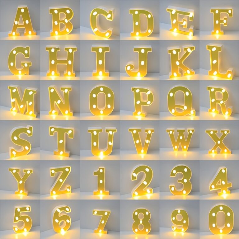 Batterypowered Multicolor Led Letter Lights Perfect For Any Occasion ...