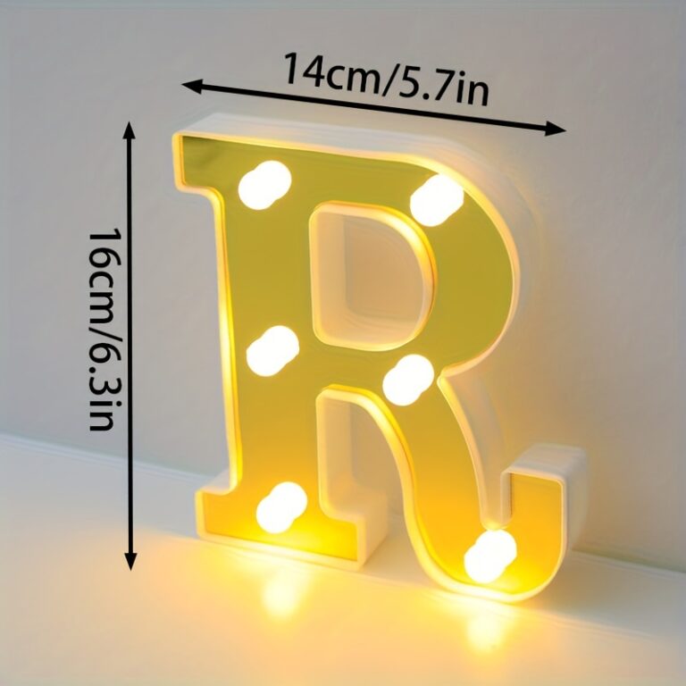 Batterypowered Multicolor Led Letter Lights Perfect For Any Occasion ...