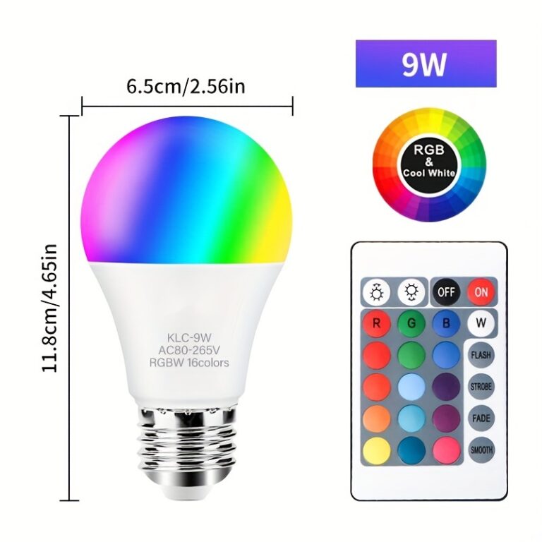 Rgbw Led Bulb E26 9w 16color Energysaving Lighting - Free Shipping ...