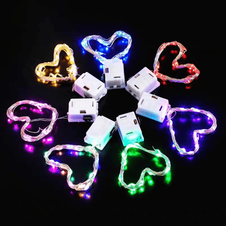 Extralong 19685 Led Colored String Lights Battery Powered Christmas ...