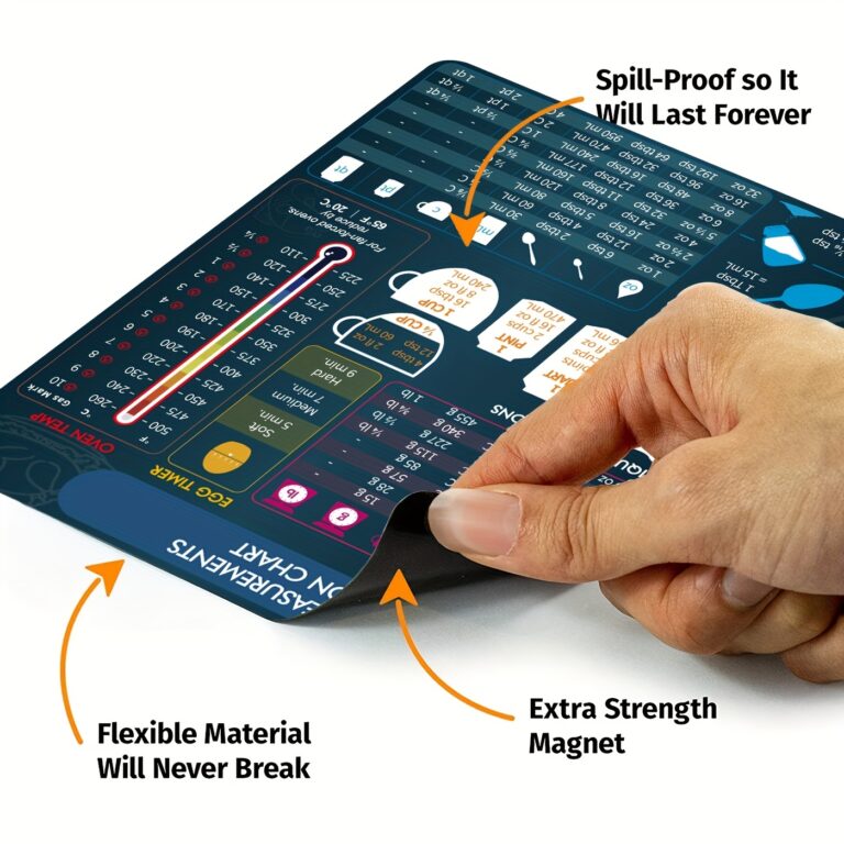 Universal Kitchen Magnet Metric Imperial Conversion Chart For Cooking ...
