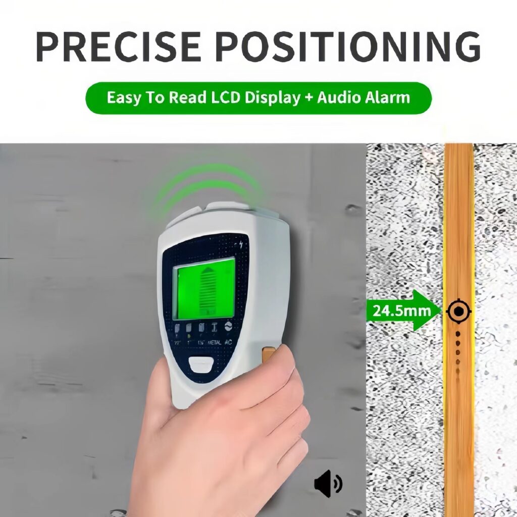 5in1 Hd Stud Finder Wall Scanner Intelligent Chip Lcd Display - Free ...