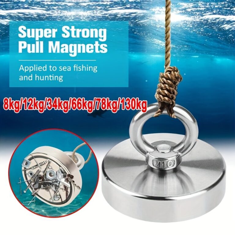 Ultrastrong Neodymium Fishing Magnet Heavy Duty Retrieval Tool - Free ...