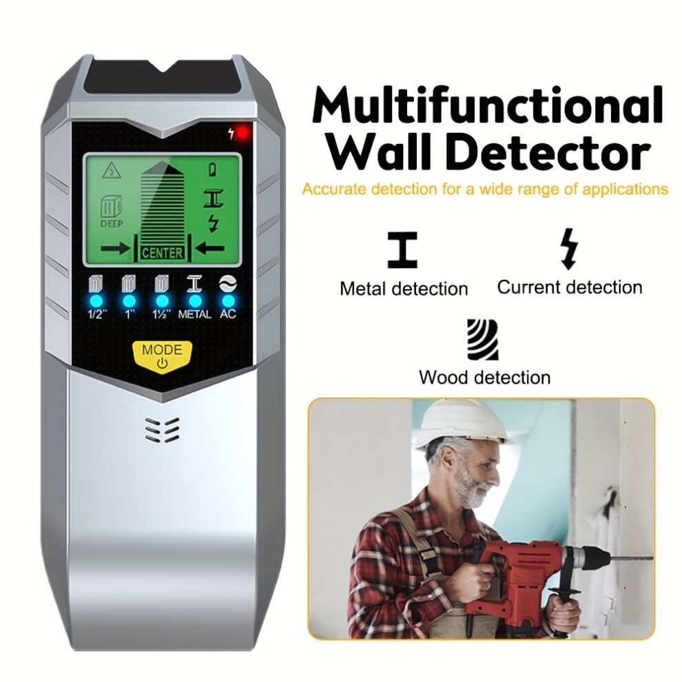 5in1 Multifunctional Electronic Wall Scanner Metal Stud Wood Detector ...