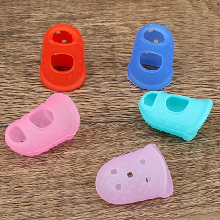 5pack Colorful Silicone Finger Protectors Reusable Safety Covers For ...