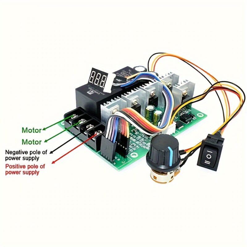 60a Adjustable Diy Dc Motor Speed Controller Led Digital Display - Free ...