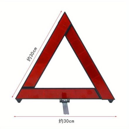 Red Reflective Car Emergency Breakdown Warning Triangle Safety Sign ...