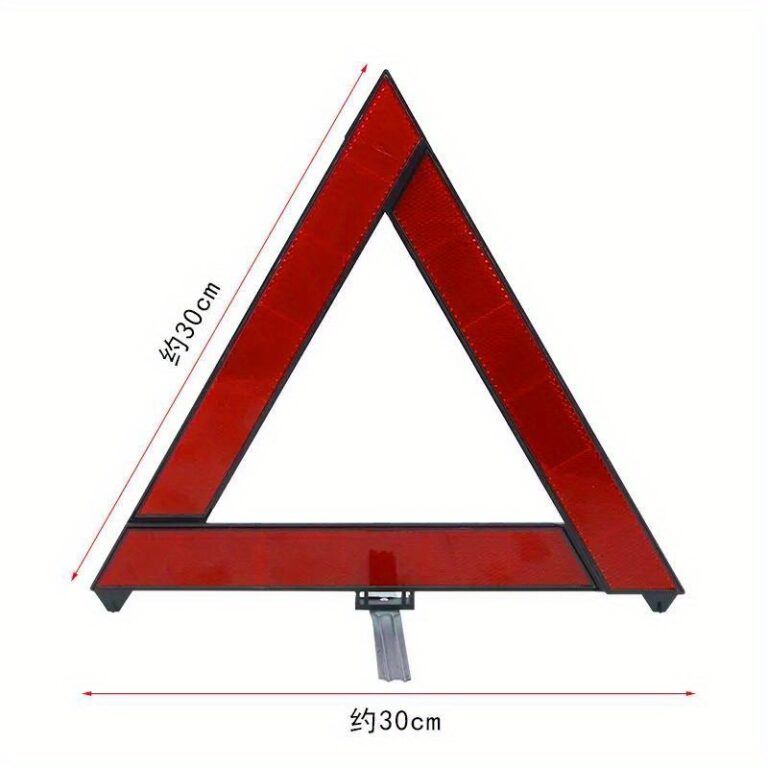 Red Reflective Car Emergency Breakdown Warning Triangle Safety Sign ...