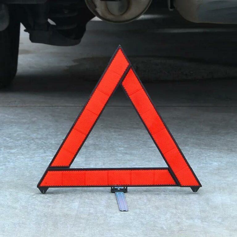 Red Reflective Car Emergency Breakdown Warning Triangle Safety Sign ...