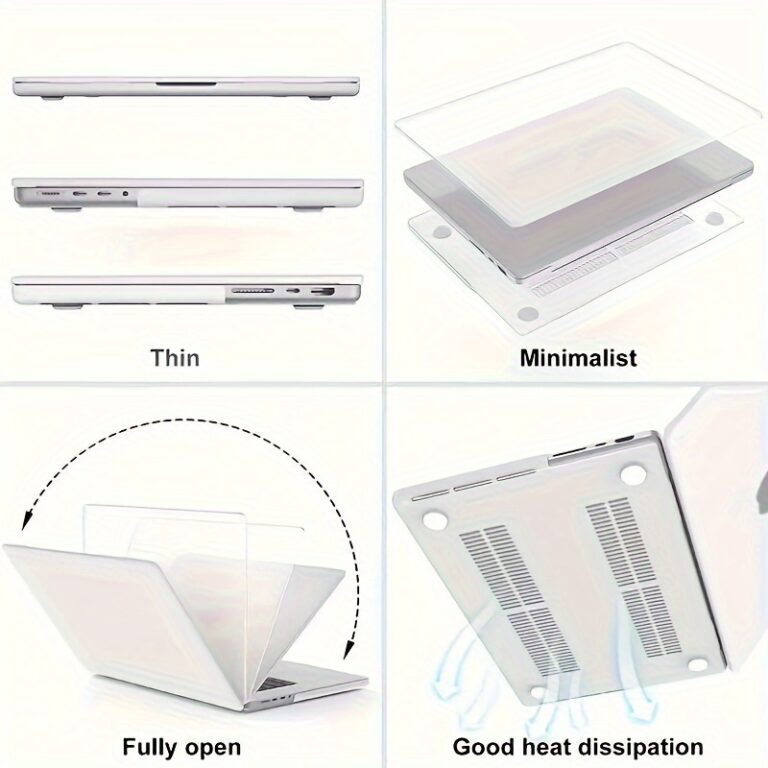 Crystal Clear Hard Shell Case For 20222023 Macbook Air 136 M2 - Free ...