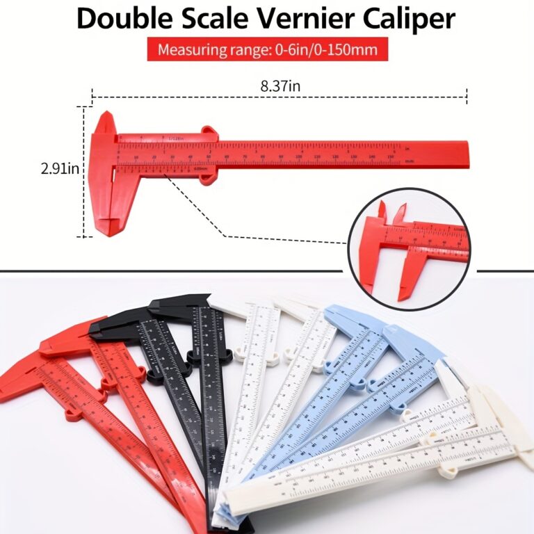 Precision Plastic Vernier Caliper Accurate Student Measurement Tool ...