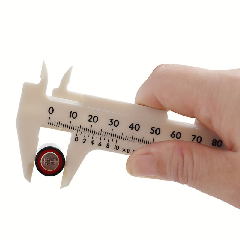 Precision Plastic Vernier Caliper Accurate Student Measurement Tool ...
