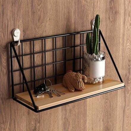 Minimalist Metal Wallmounted Storage Rack Home Organization Solution ...