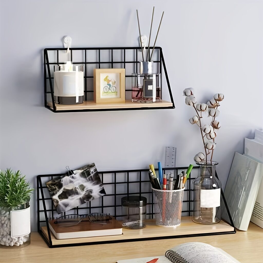 Minimalist Metal Wallmounted Storage Rack Home Organization Solution ...