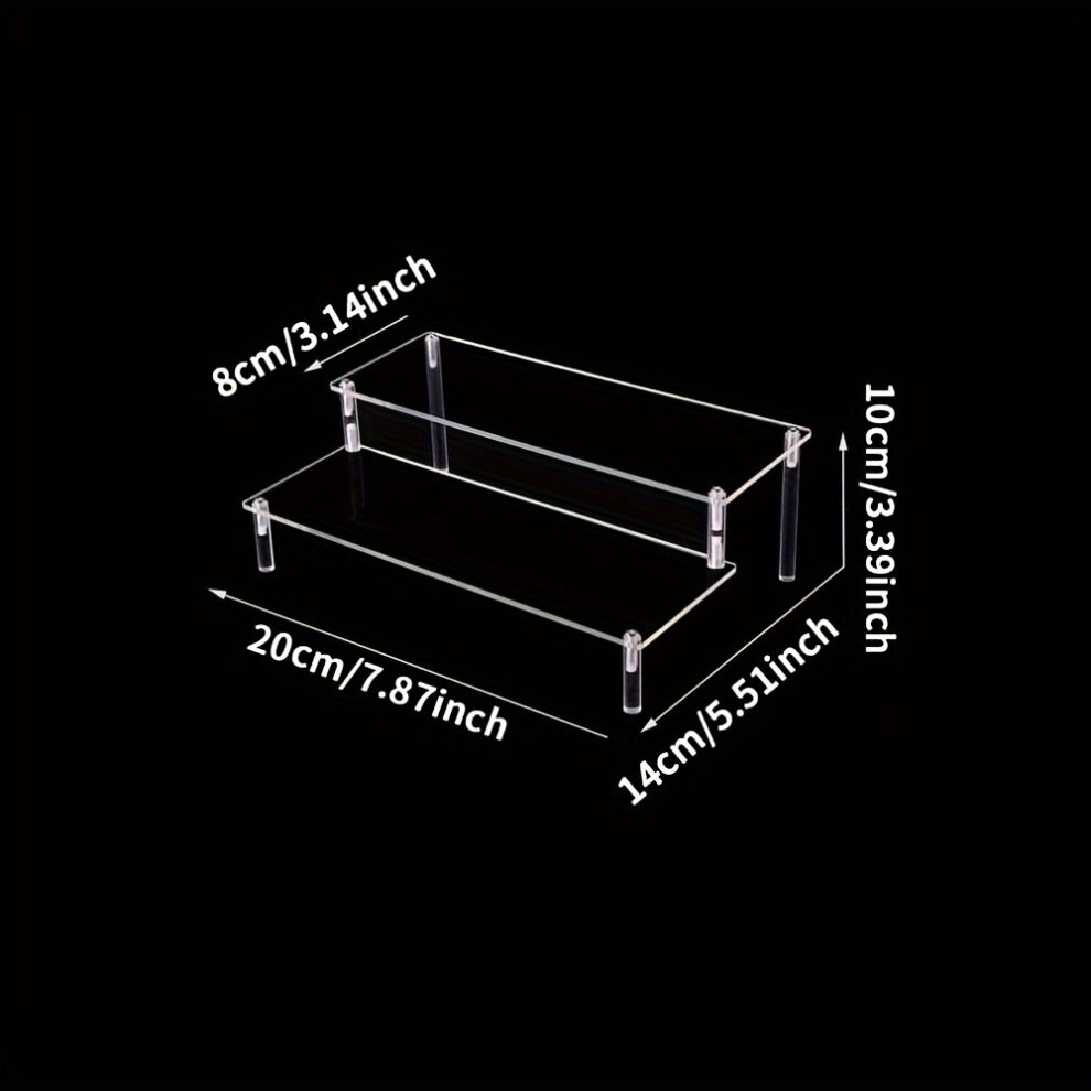 Multitier Acrylic Display Stand Jewelry Dessert Collectible Transparent ...