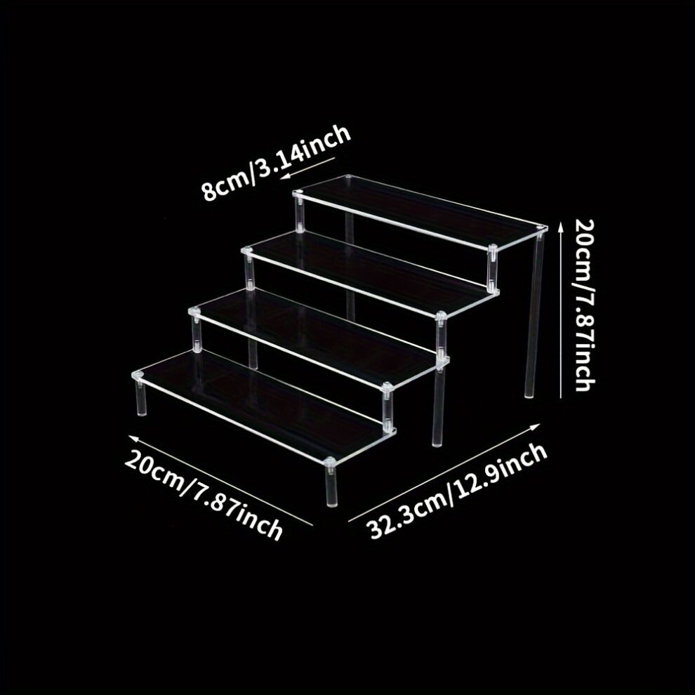 Multitier Acrylic Display Stand Jewelry Dessert Collectible Transparent ...