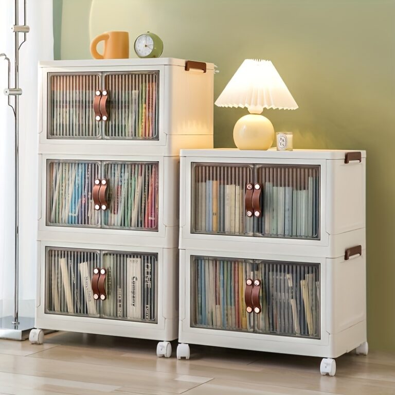 Large Doubledoor Stackable Folding Storage Bin Dustproof Waterproof ...