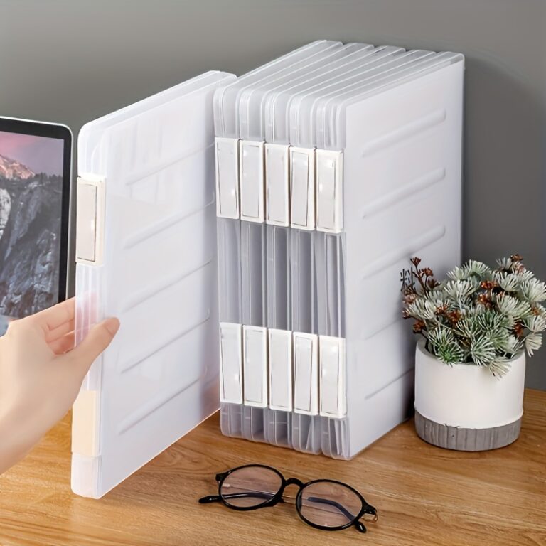 A4 Clear File Organizer Durable Stackable Plastic Box For Office ...