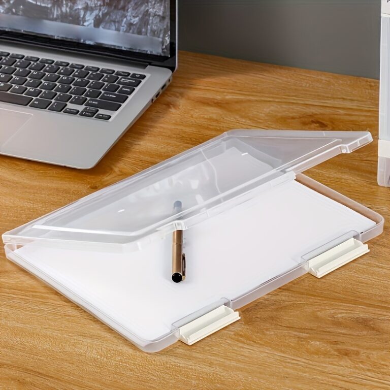 A4 Clear File Organizer Durable Stackable Plastic Box For Office ...