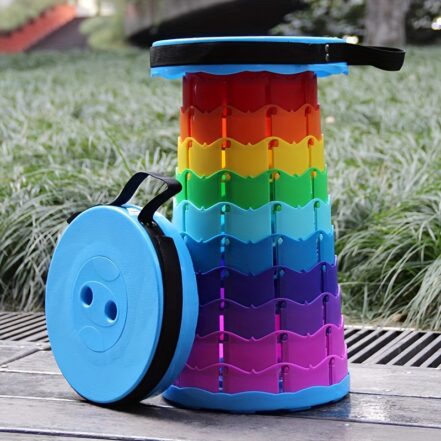 Ultra Lightweight Adjustable Rainbow Stool Portable Folding Chair For ...