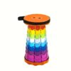 Ultra Lightweight Adjustable Rainbow Stool Portable Folding Chair For ...