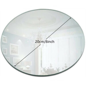 Acrylic Round Mirror Trays Wedding Baby Shower Birthday Centerpieces ...