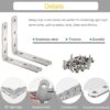Heavyduty Stainless Steel L Bracket Rustresistant Shelf Diy Support ...