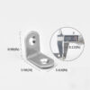 Heavyduty Stainless Steel L Bracket Rustresistant Shelf Diy Support ...