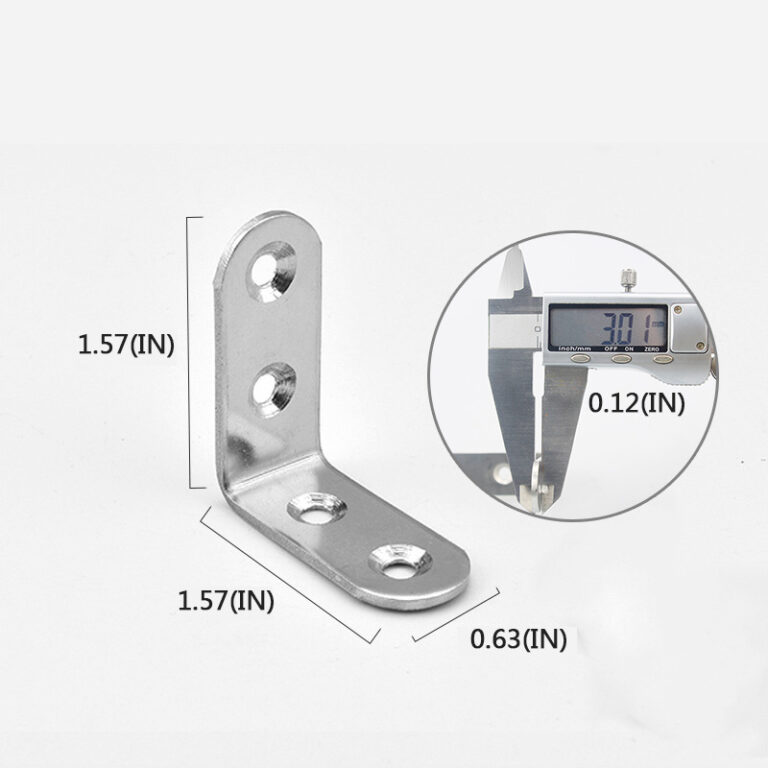 Heavyduty Stainless Steel L Bracket Rustresistant Shelf Diy Support ...
