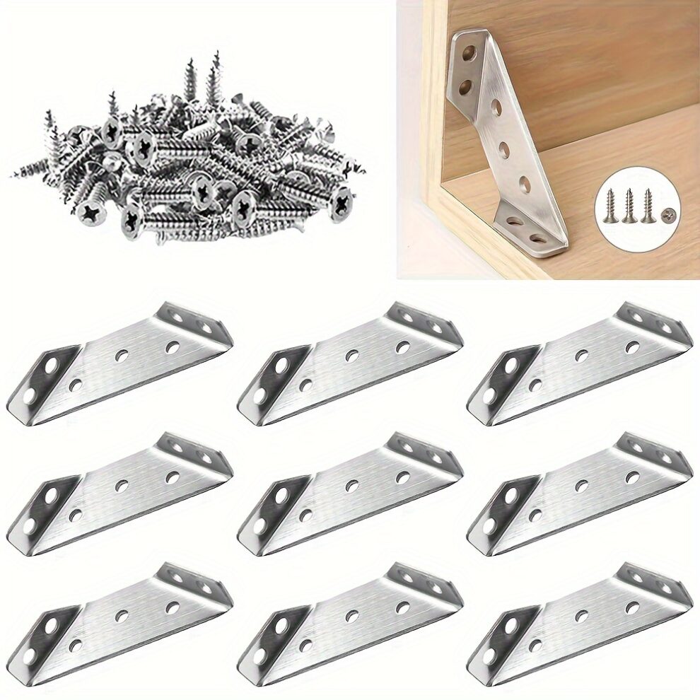 Universal Stainless Steel Heavy Duty Furniture Corner Brackets ...